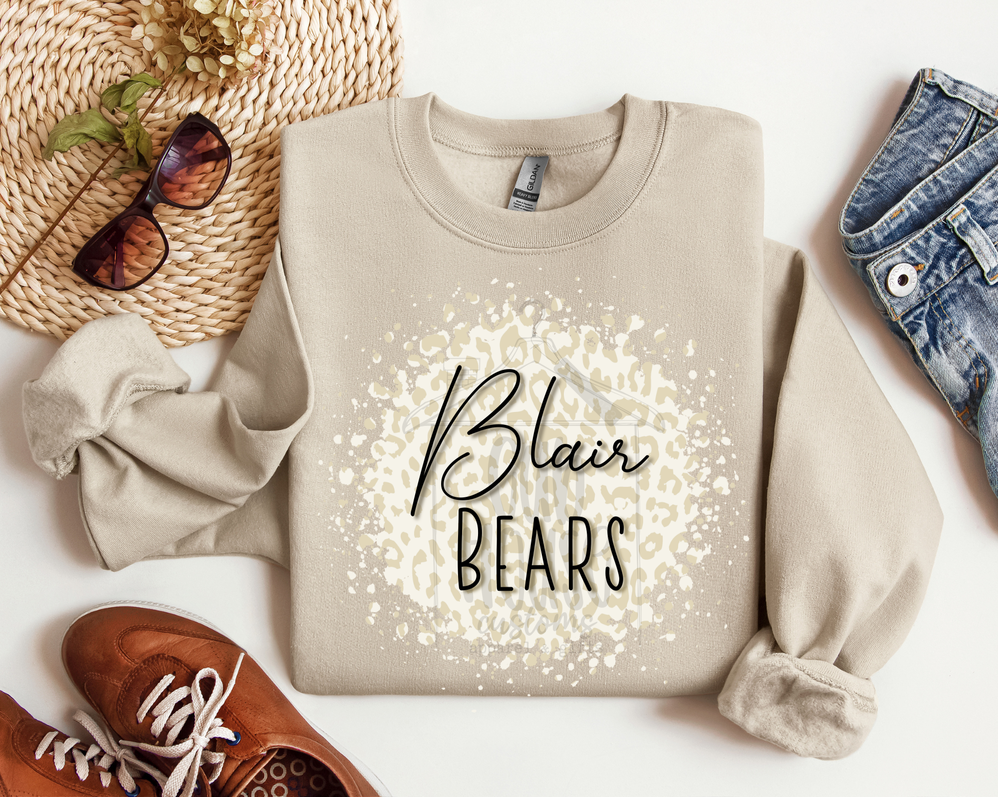 BLAIR BEARS - BEIGE CHEETAH – Cub House Customs