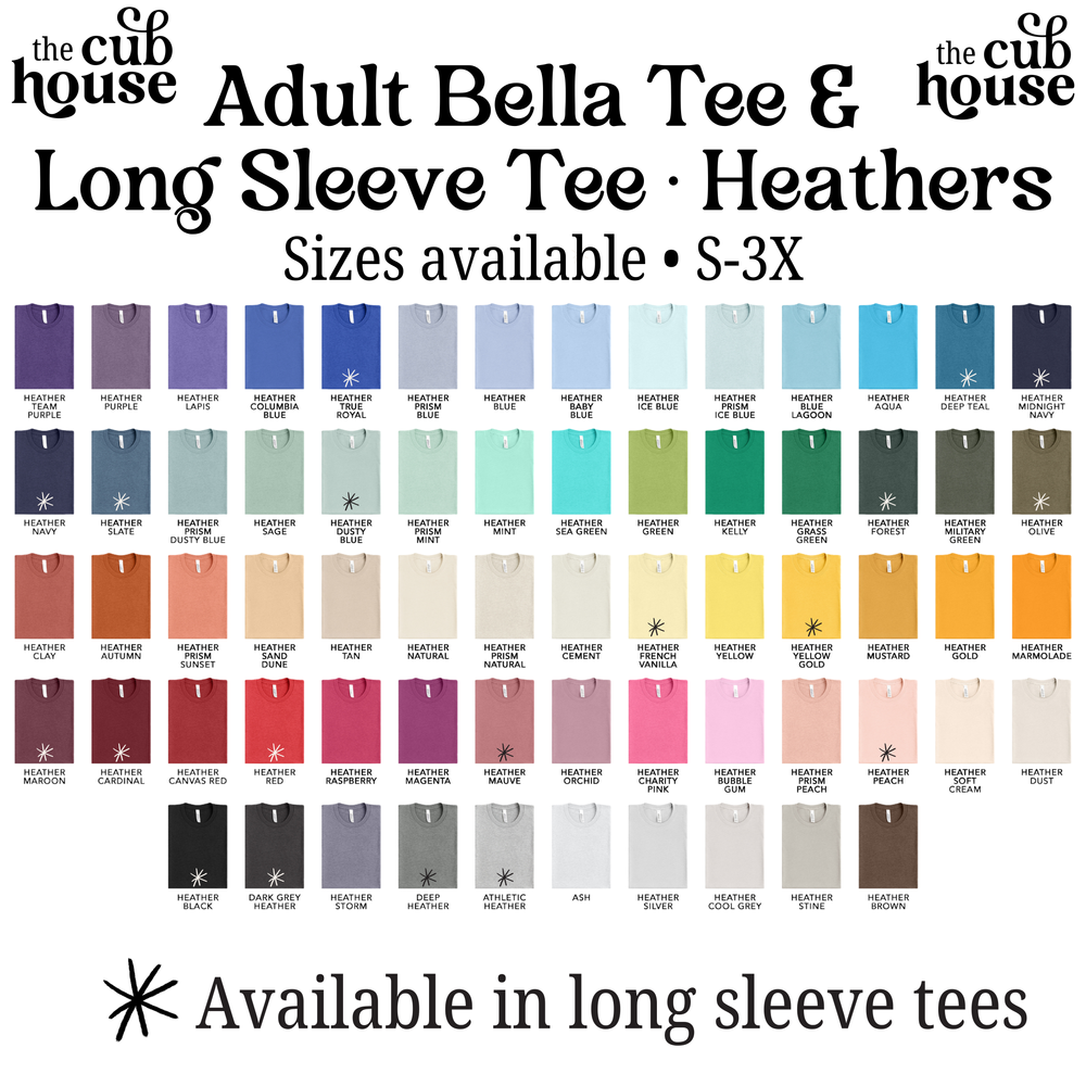 COLOR CHARTS – Cub House Customs