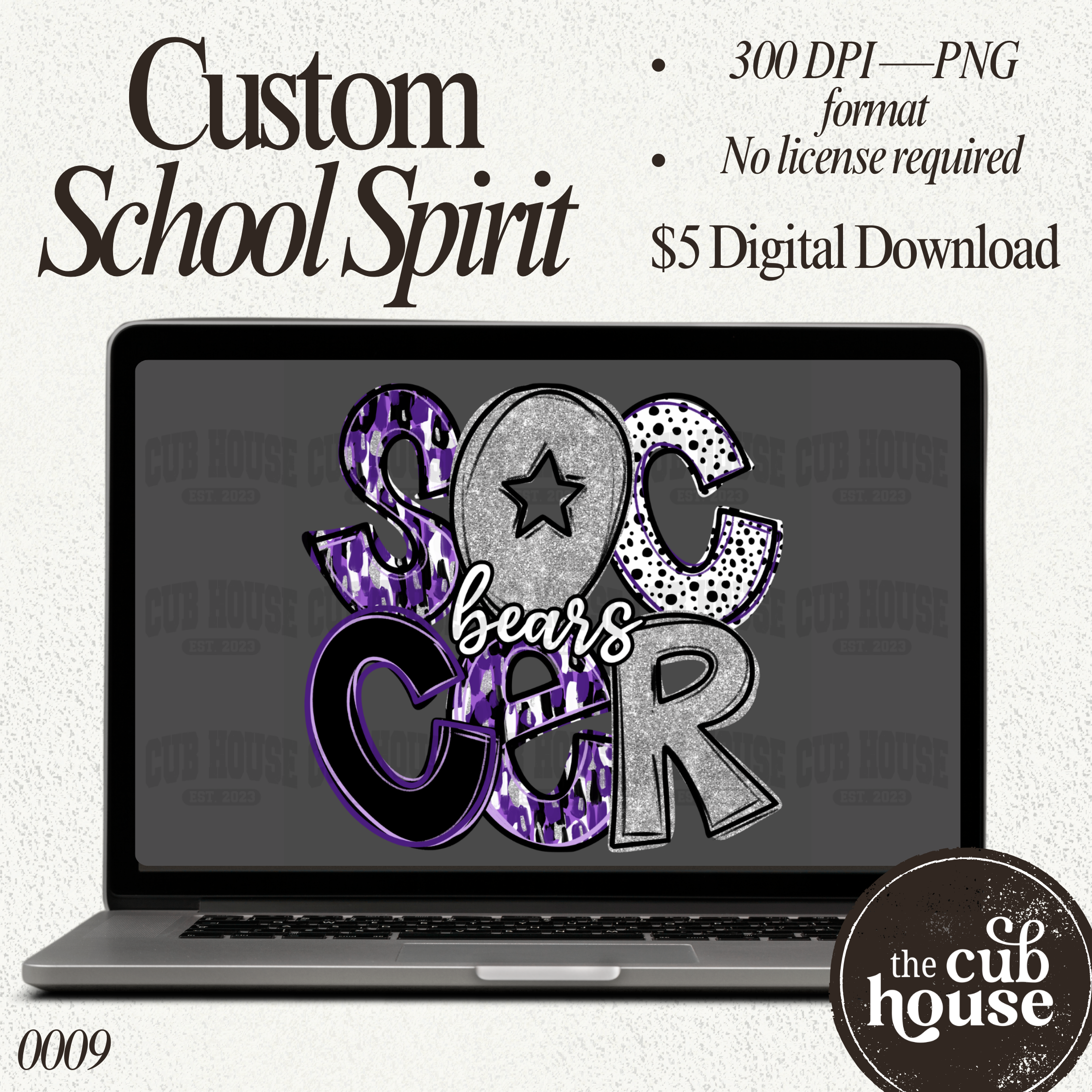 *Digital Download* Custom Soccer (0009) – Cub House Customs